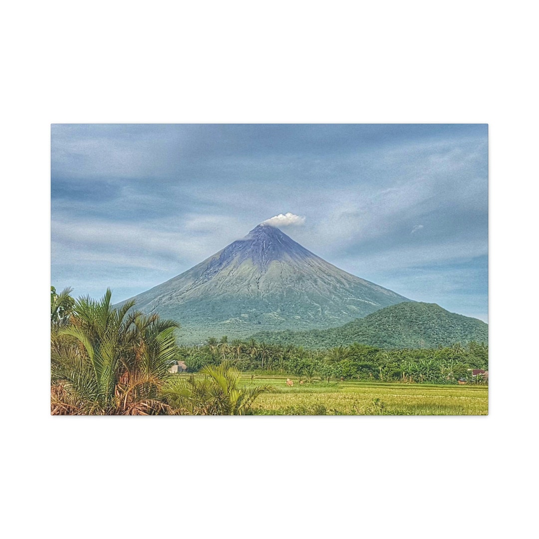 Mayon Volcano Philippines Print Canvas, Interior Wall Art for Home and ...