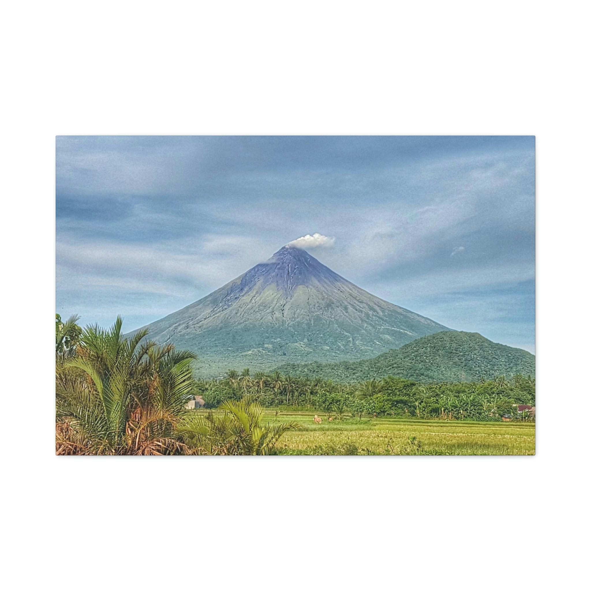 Mayon Volcano Philippines Print Canvas, Interior Wall Art for Home and ...