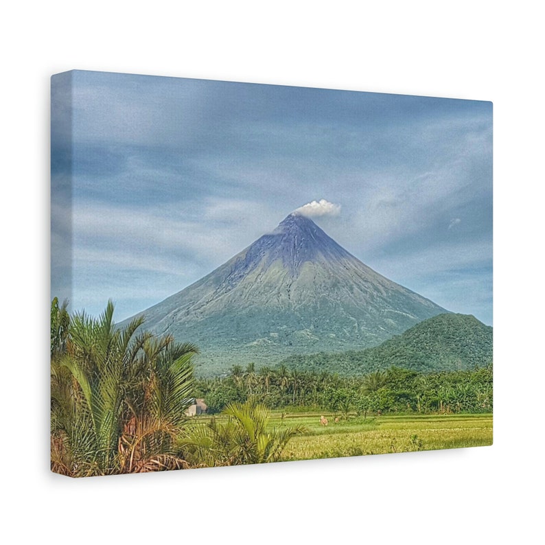 Mayon Volcano Philippines Print Canvas, Interior Wall Art for Home and ...