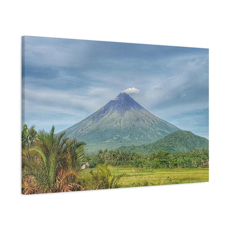 Mayon Volcano Philippines Print Canvas, Interior Wall Art for Home and ...