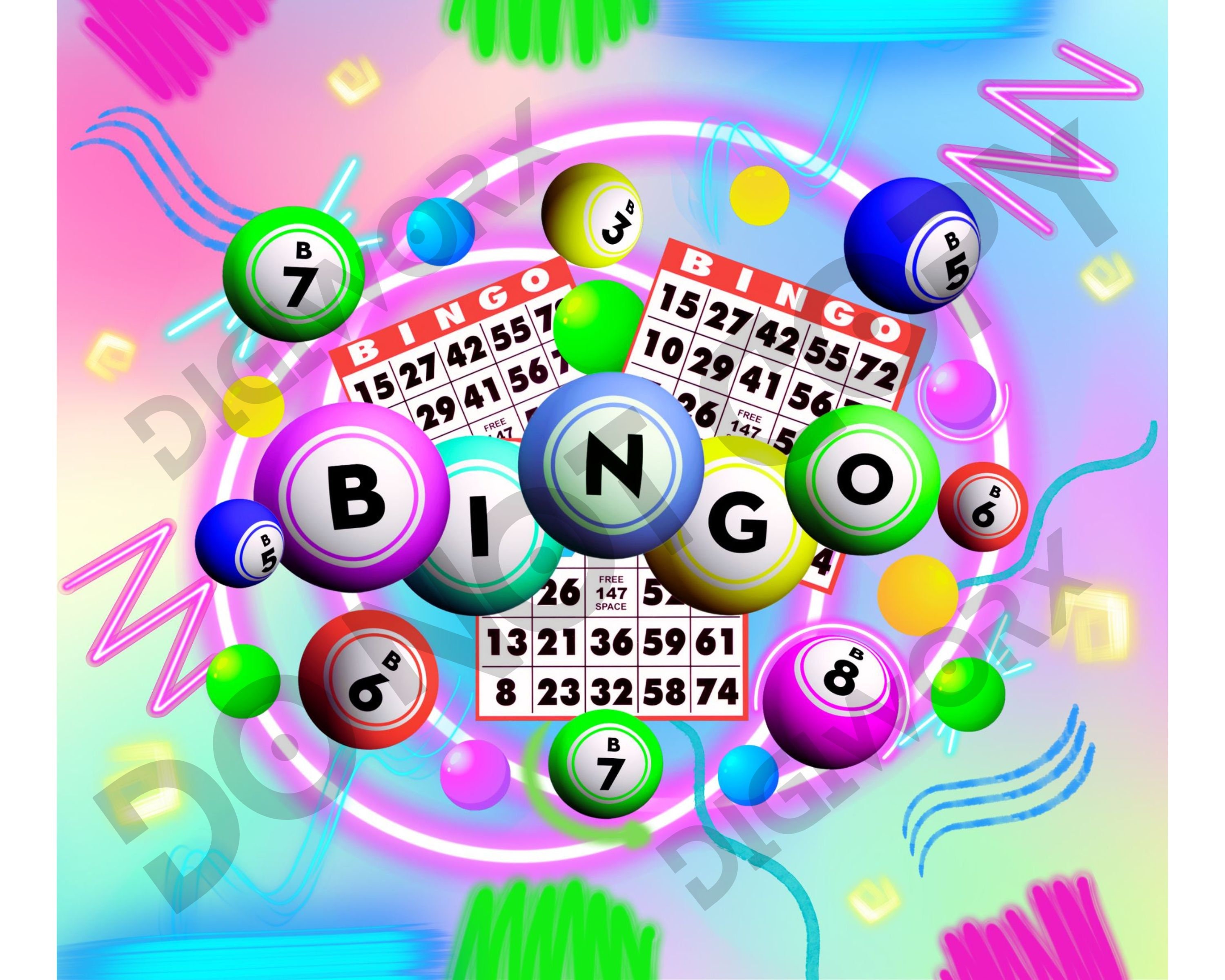 Bingo Theme 20oz TUMBLER Wrap Png, Bingo Queen, Digital Download, Bingo ...