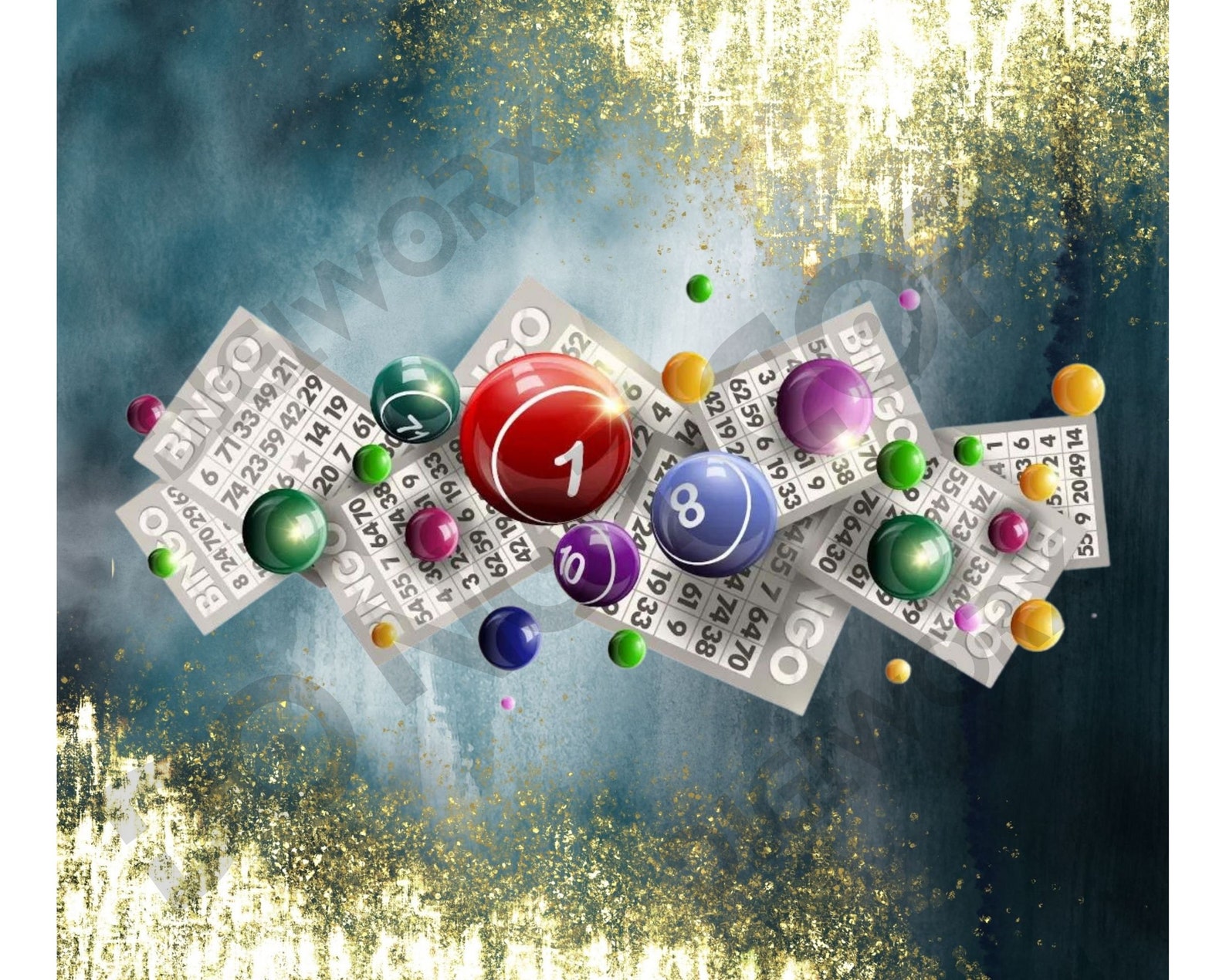 Bingo Theme 20oz TUMBLER Wrap Png, Bingo Queen, Digital Download, Bingo ...