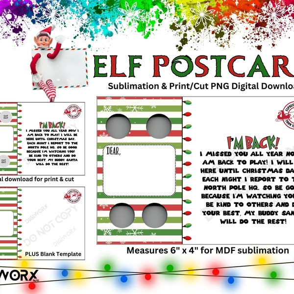 Im Back Elf on the Shelf Sign - Etsy