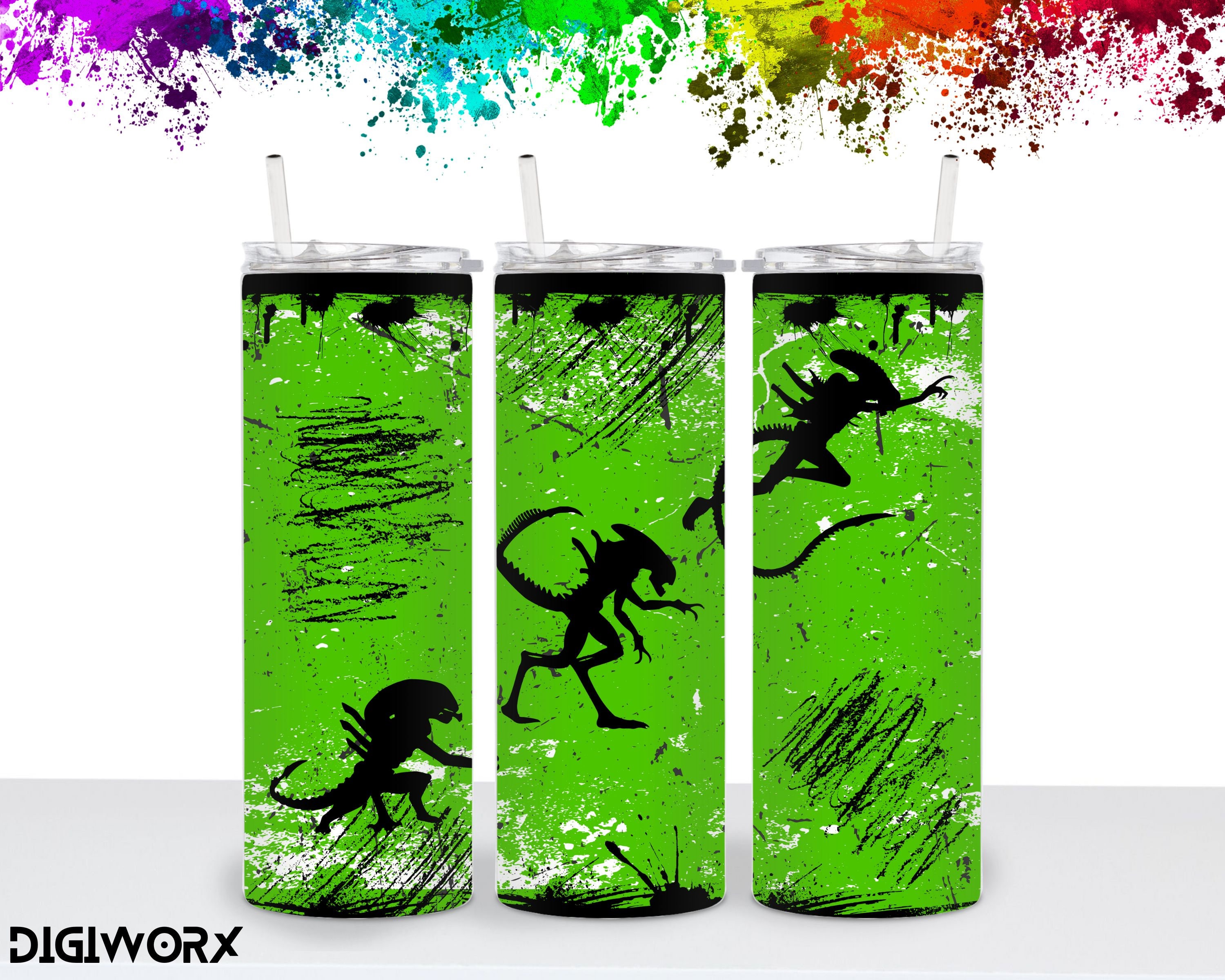 ALIEN XENOMORPH 20oz Tumbler Wrap ALIENS Tumbler Wrap Png - Etsy