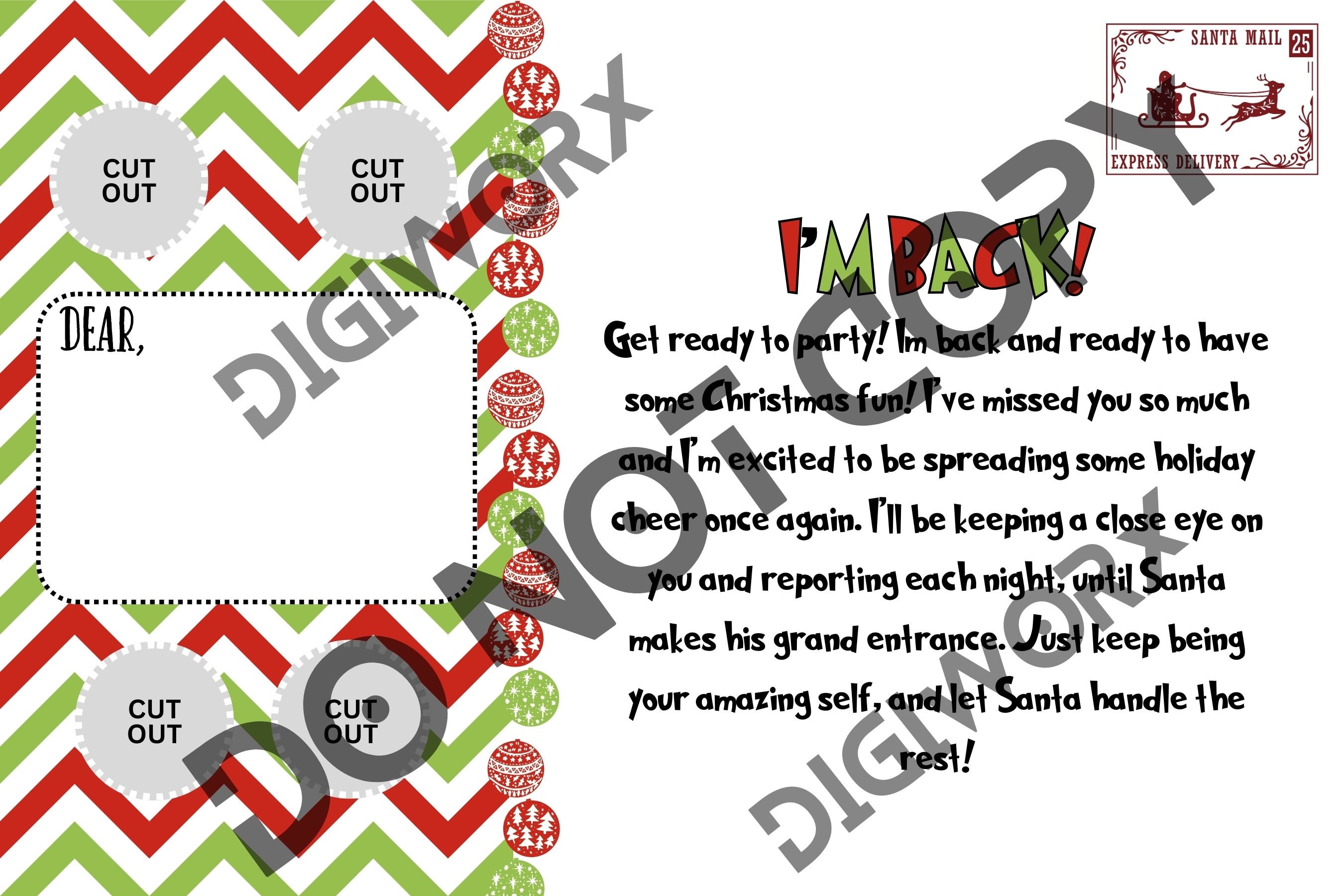 ELF POSTCARD Png Elf Arrival Postcard MDF Sublimation - Etsy