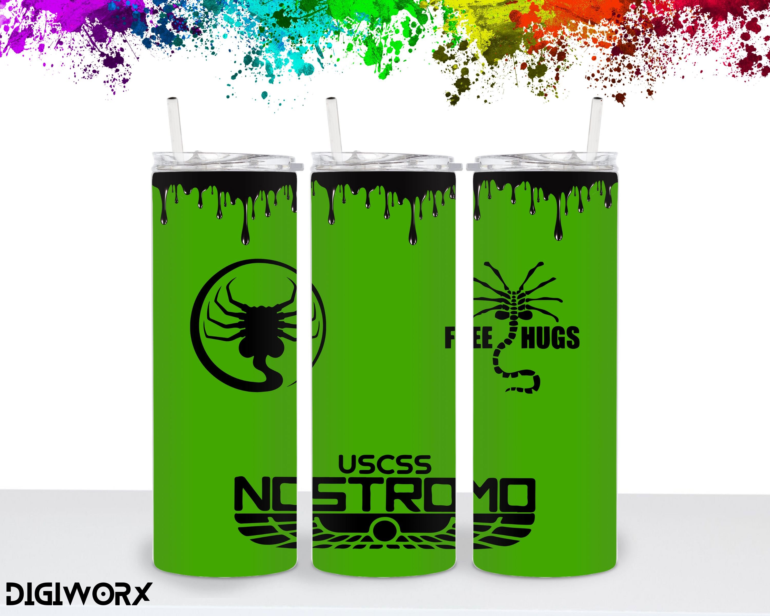 ALIEN XENOMORPH 20oz Tumbler Wrap, ALIENS Tumbler Wrap Png, Alien Movie ...
