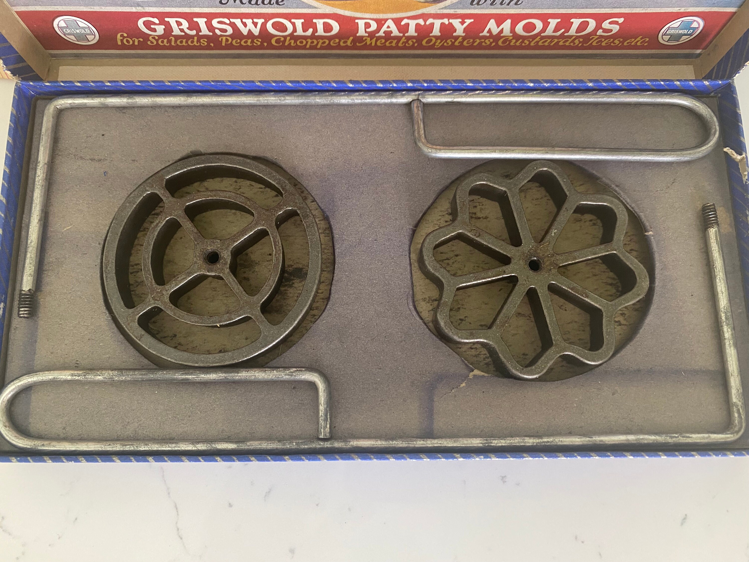 Vintage 1950's Griswold Patty Molds Cast Iron - Etsy