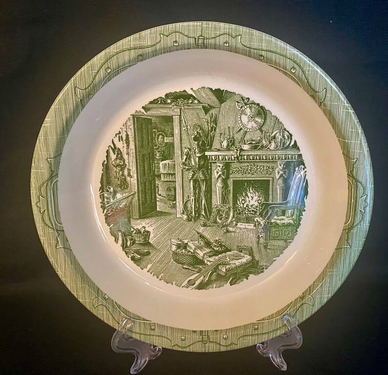 Vintage the Old Curiosity Shop Round Pie Serving Plate 1960's RARE ...