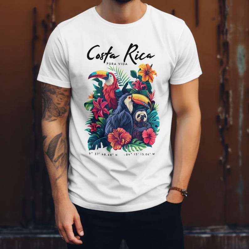 Costa Rica T-shirt, Unisex Travel to Costa Rica Shirt, Love Costa Rica ...