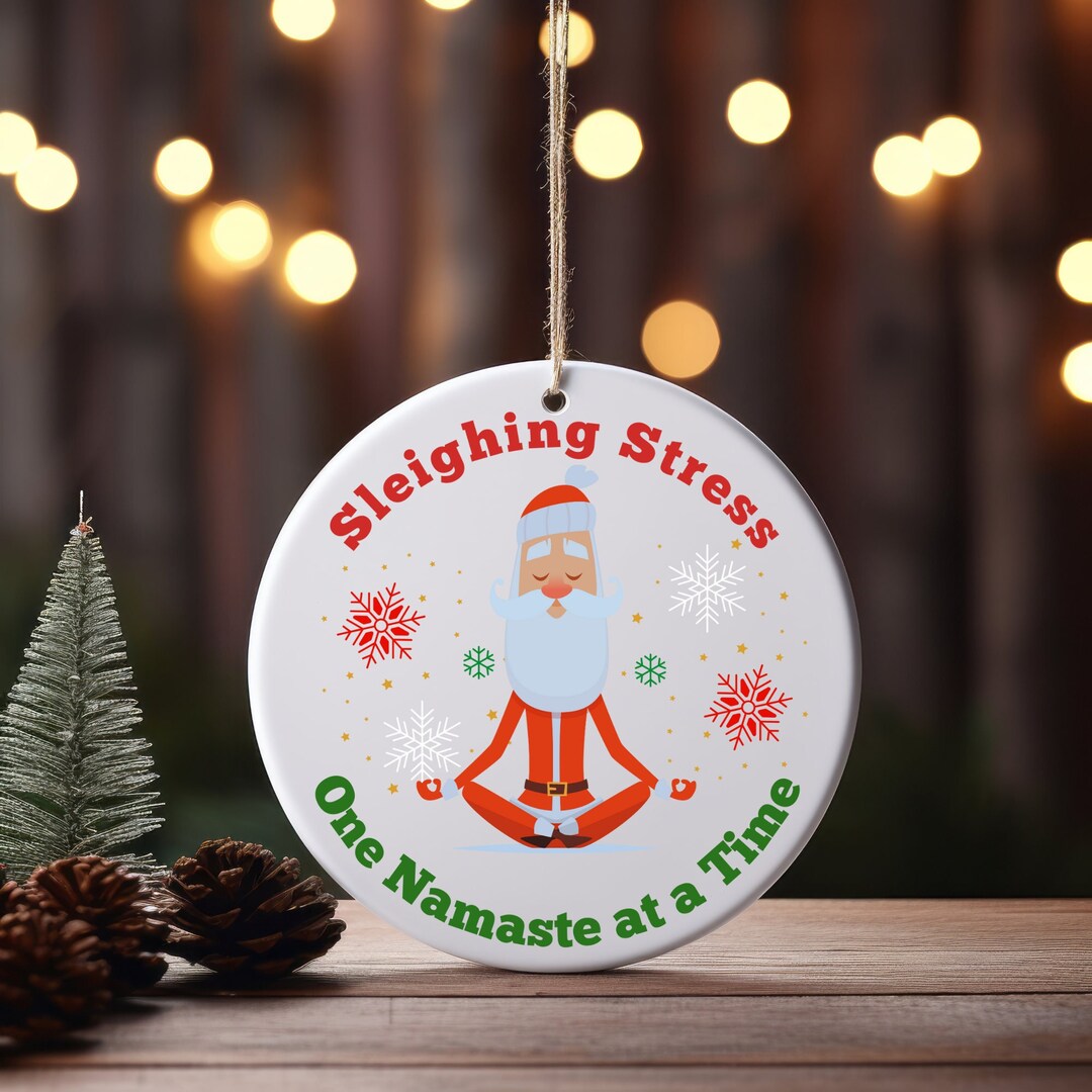 Christmas Zen Santa, Christmas Gift Zen Ornament, Zen Santa, Christmas ...