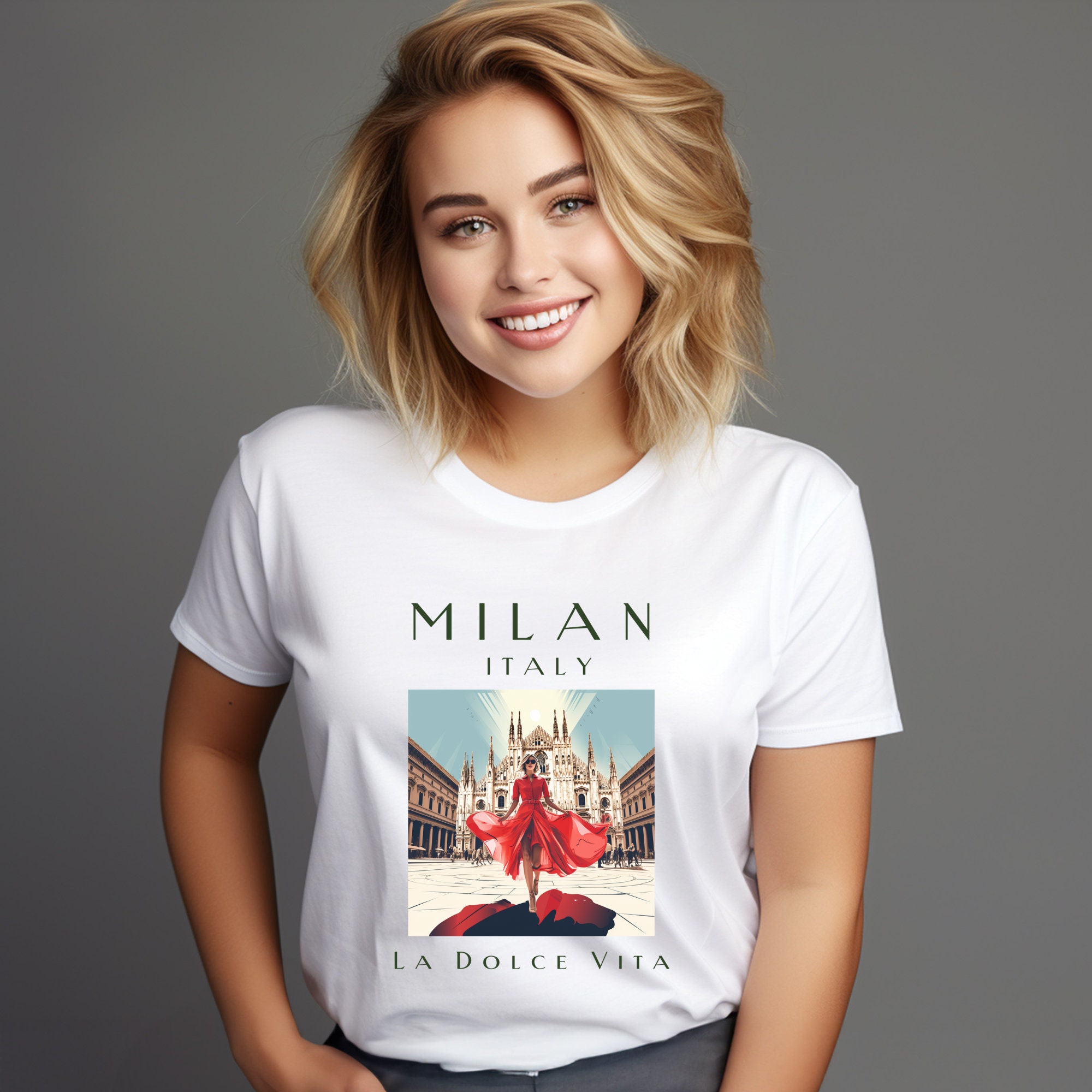 Milan Shirt, Italian Trendy T-shirt, Milano Cute Shirt, Stylish Italy ...