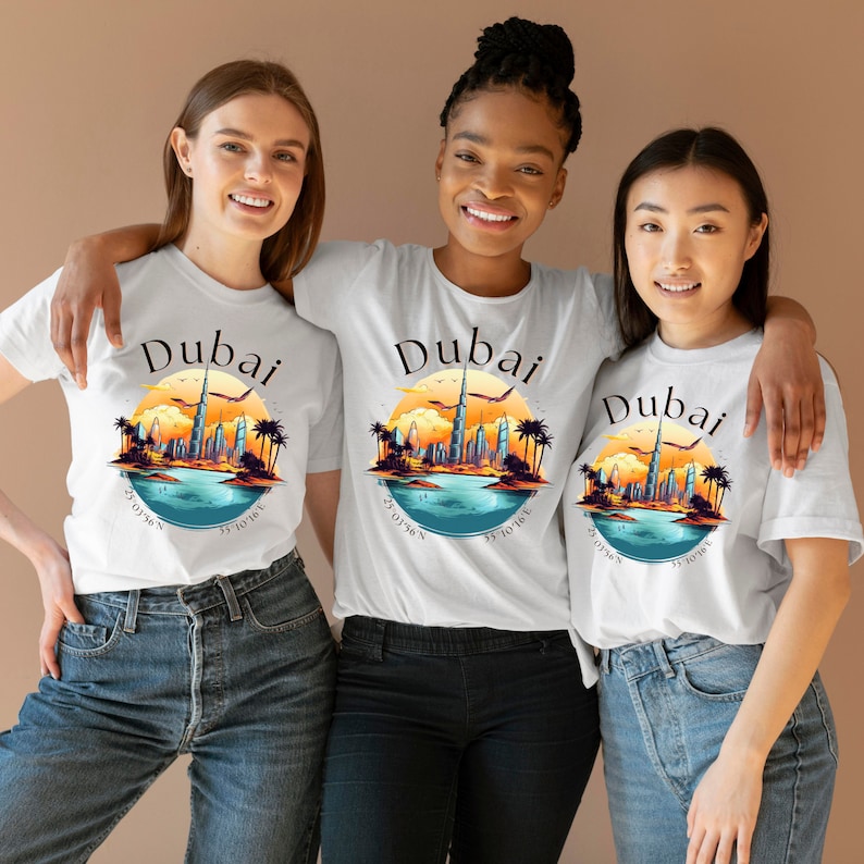 Dubai Shirt, Dubai Vacation T-shirt, Arab Emirates Trip, Dubai Souvenir ...