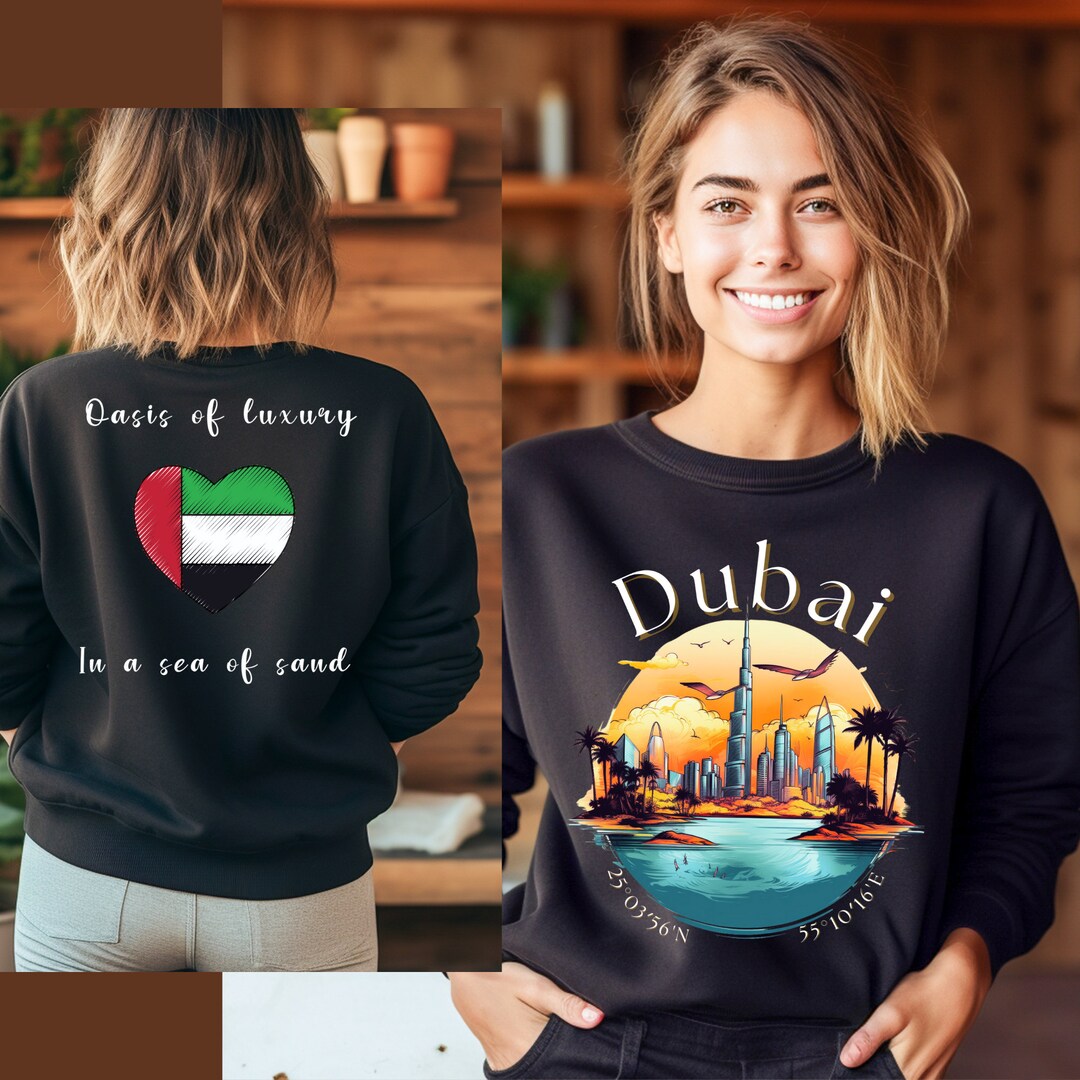 Dubai Sweatshirt, Travel to Dubai, Love Dubai Sweatshirt, Dubai ...