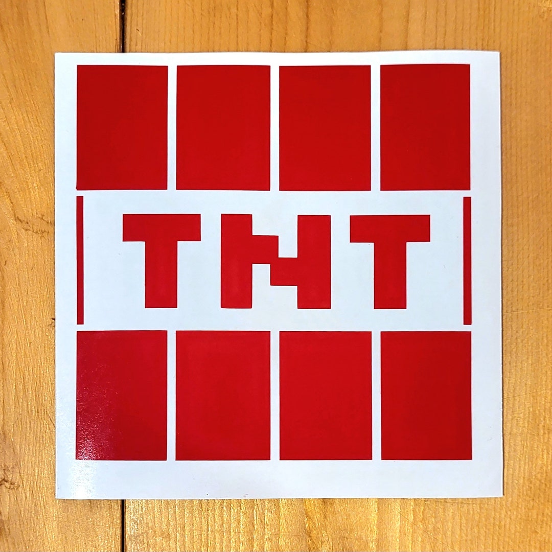 Minecraft Tnt Vinyl Decal Sticker - Etsy