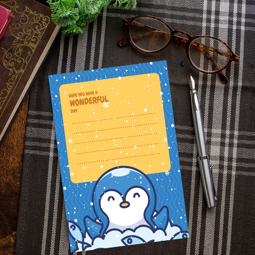 Penguin Notepad Motivational Notepad Perfect for Daily - Etsy