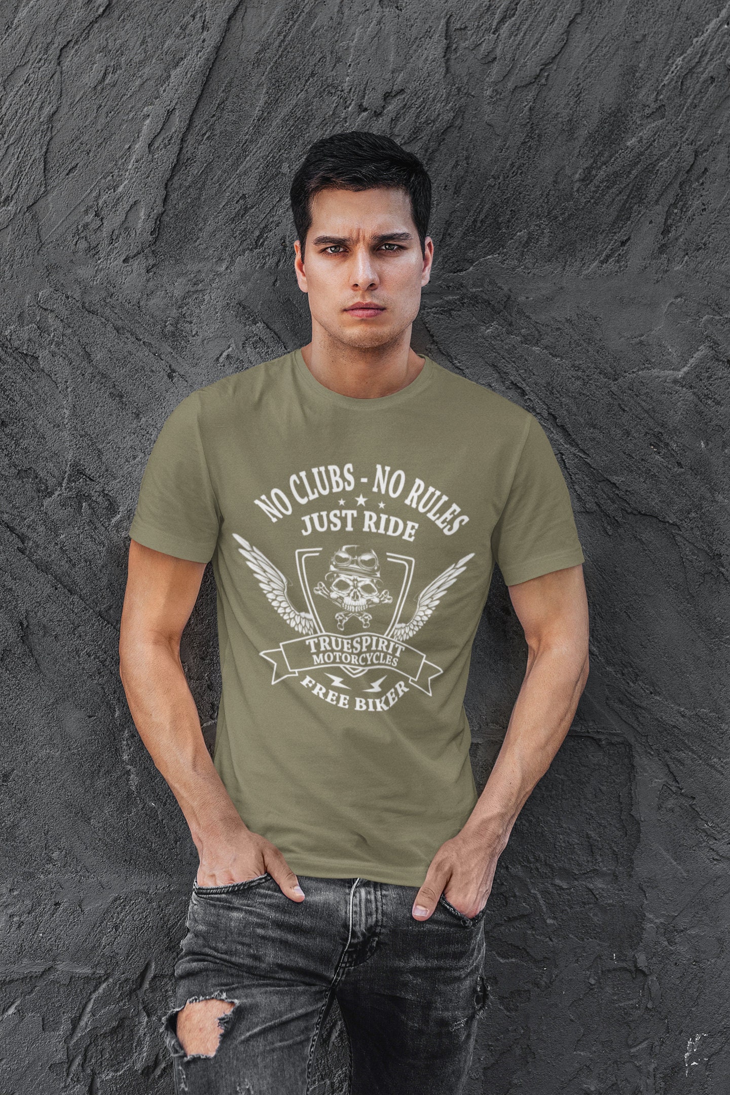 No Rules No Clubs Just Ride Motorcycle Shirt, No Clubs No Limits, True ...