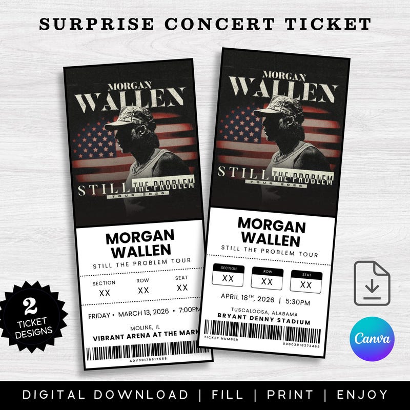 Morgan Wallen Tour Print - Etsy