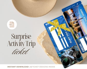 Printable Kennedy Space Center Surprise Trip Ticket, NASA Space Ticket ...