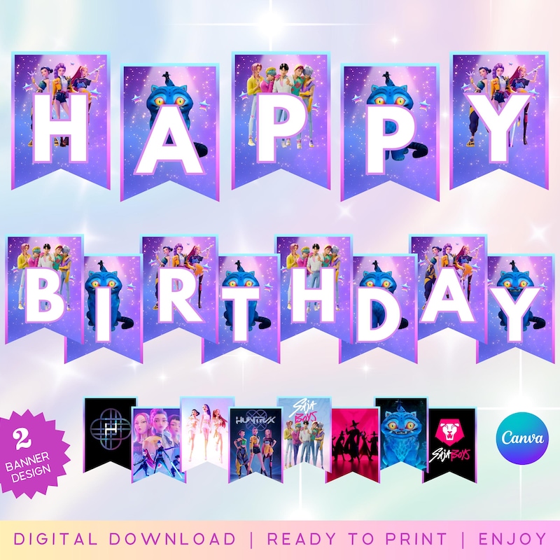Kpop Birthday Sign Printable - Etsy Canada