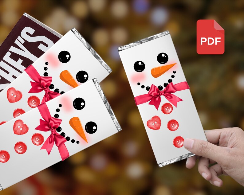 Snowman Candy Bar Wrapper, Christmas Wrappers, Papercrafts, Christmas ...