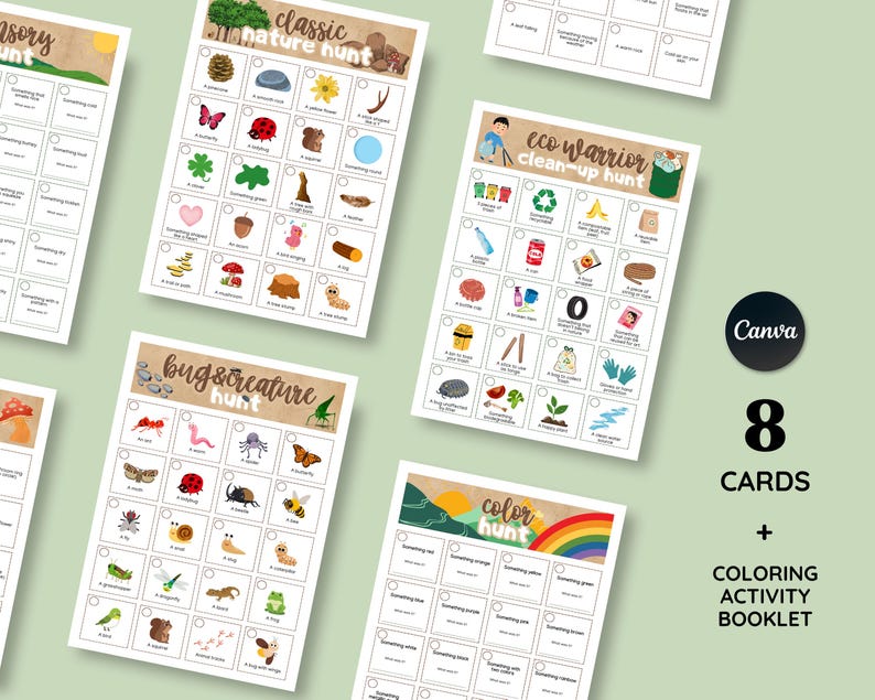 Outdoor Scavenger Hunt Template, Outdoor Nature Games, Nature Scavenger ...