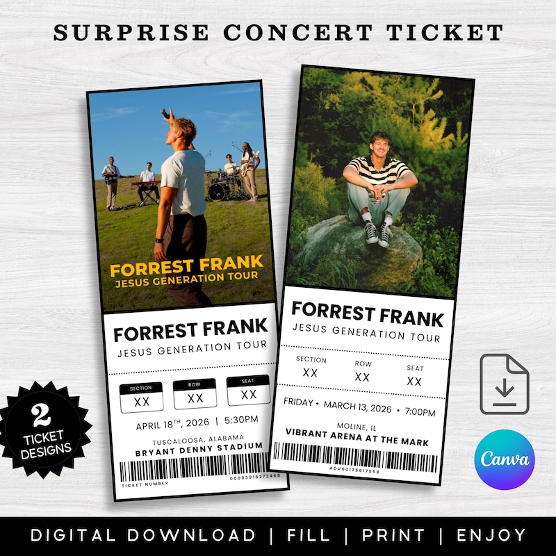 Forrest Frank Shirt Tour - Etsy