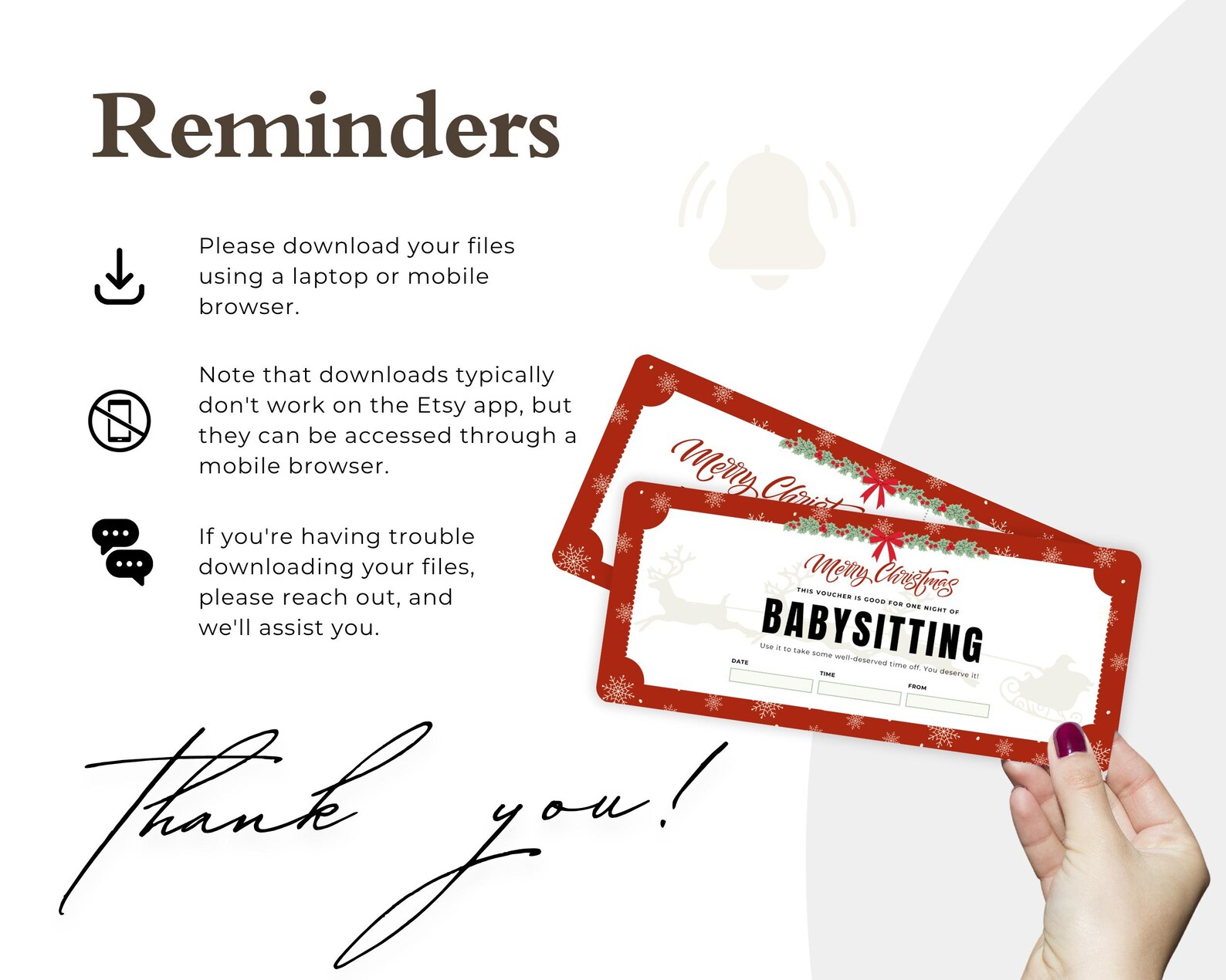 Printable Babysitting Gift Voucher Template, Editable Babysitting ...