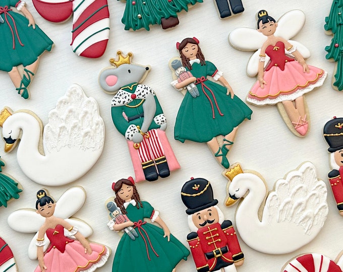 The Nutcracker | Decorated Royal Icing Sugar Cookies | Set of 24 - Etsy