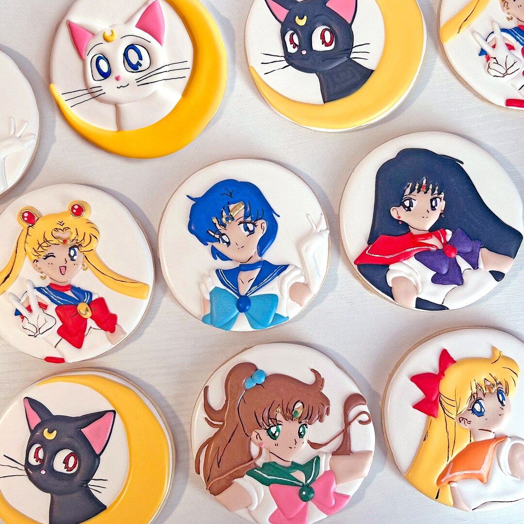 Sailor Moon Sailor Scouts Anime Cookies Inner Senshi Magical Girls ...