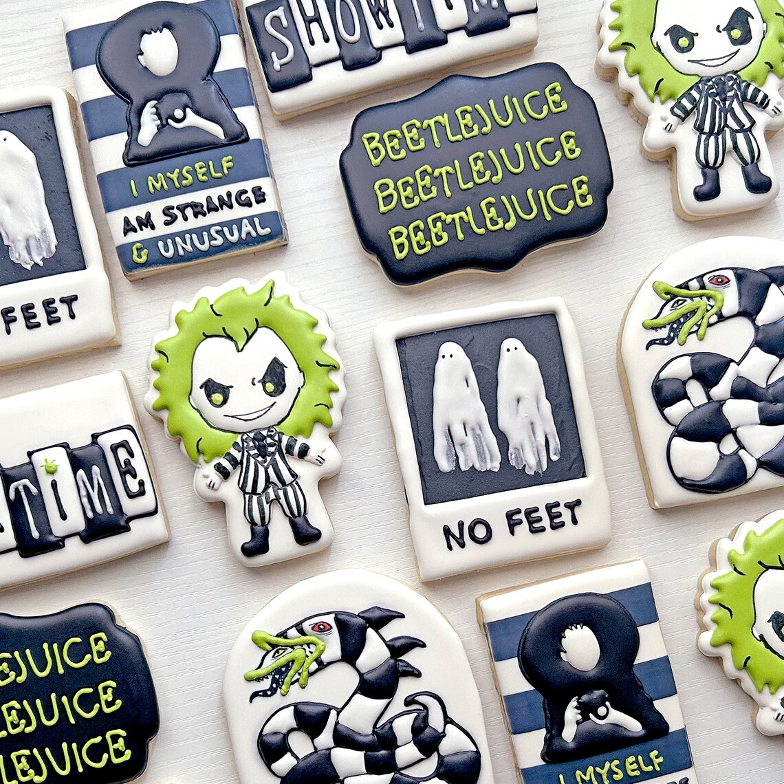 Beetlejuice Cookies Decorated Sugar Cookies Inspired by the 1988 Film ...