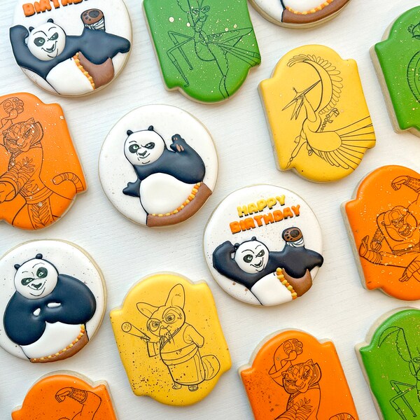 Kung Fu Panda Cookies - Etsy