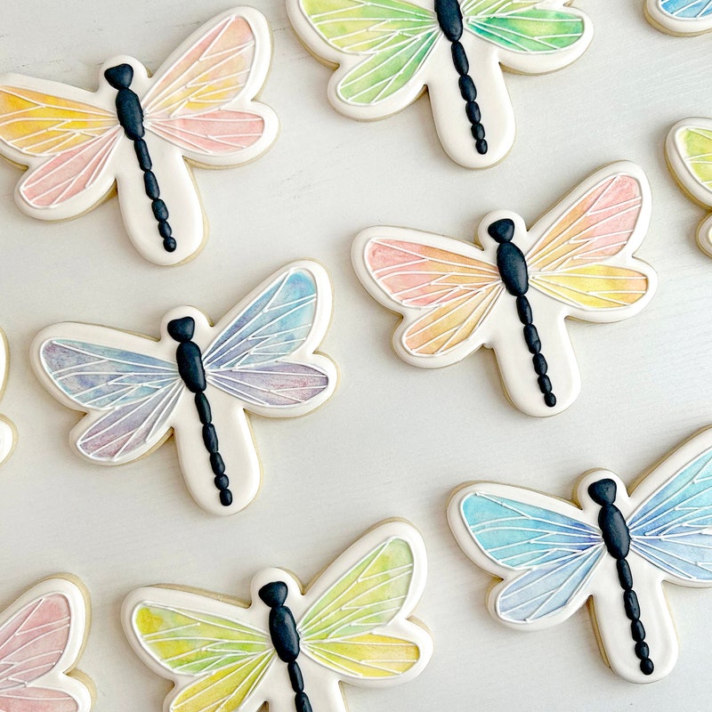 Dragonfly Cookies - Etsy