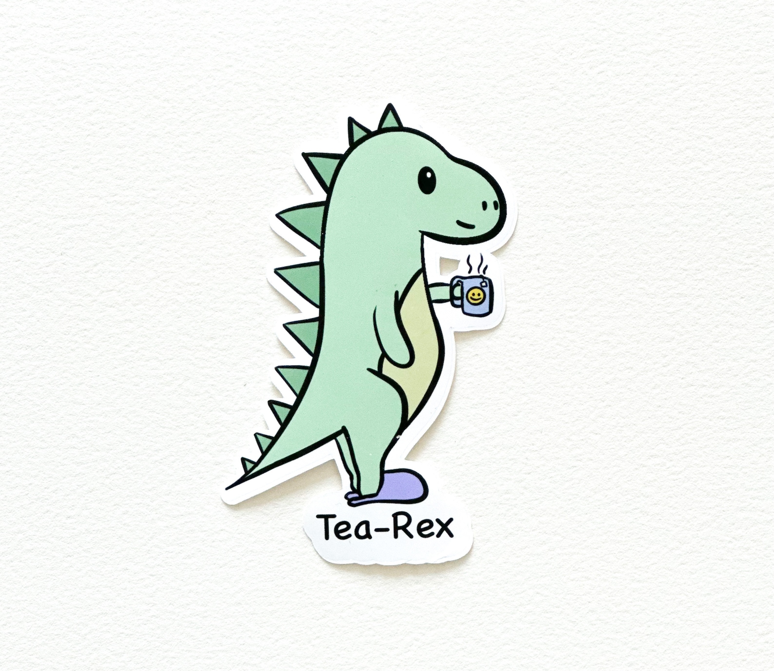 Dinosaur Sticker, Green T-rex Sticker, Kids Stickers, Vinyl Sticker ...