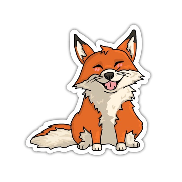 Fox Sticker - Etsy