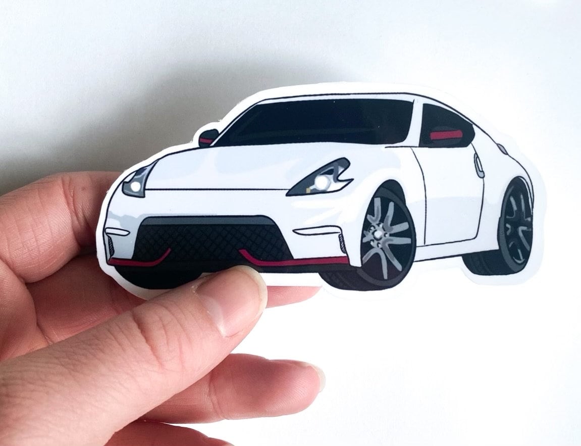 Nissan 370z Sticker, Car Sticker, Vinyl Laptop Sticker, Waterproof ...