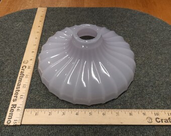 Small Art Deco Ribbed Glass Lamp Shades / Vintage Lighting ...