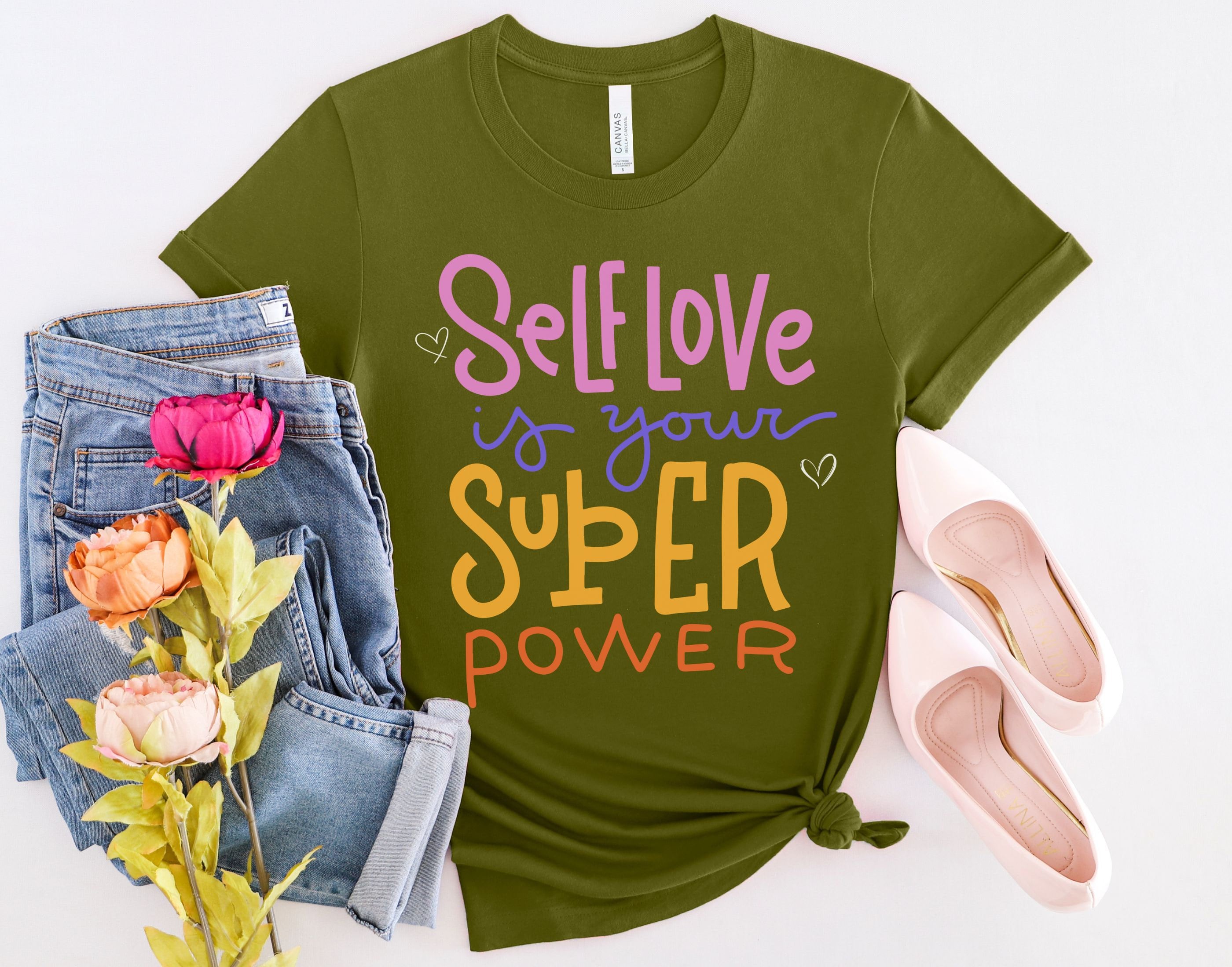 Self Love Shirt Self Care Shirt Love Yourself Shirt Mental Health Shirt ...