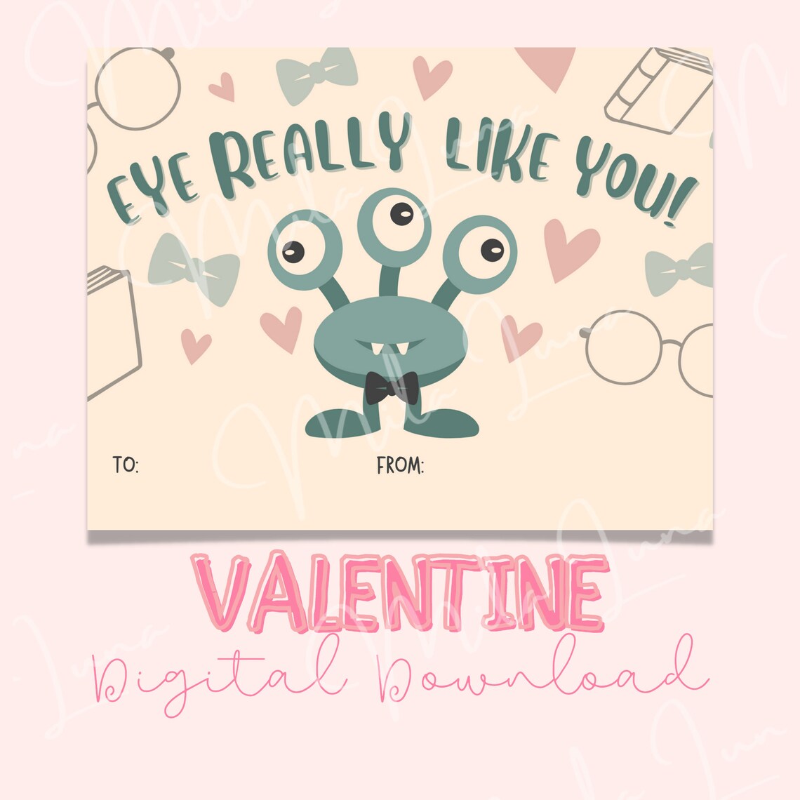 Monster Valentine's Day Cards - Kid's Cards - Etsy
