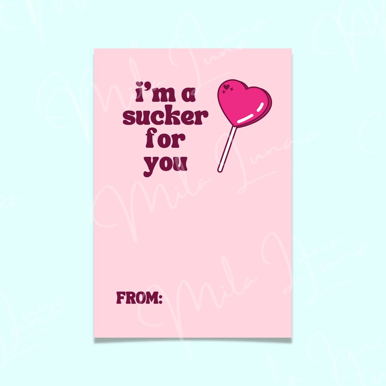 Candy Retro Valentine's Cards - Etsy