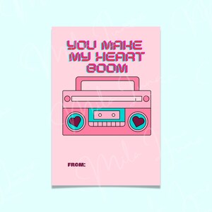 Candy Retro Valentine's Cards - Etsy