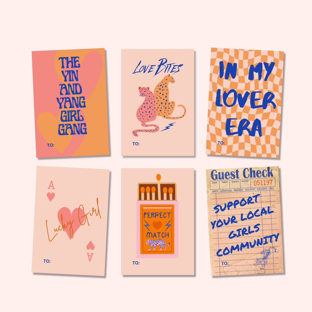 Eccentric Galentine's Day Card - Etsy