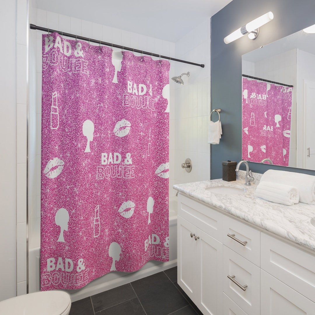 Bad and Boujee Shower Curtains Custom Shower Curtains Home - Etsy