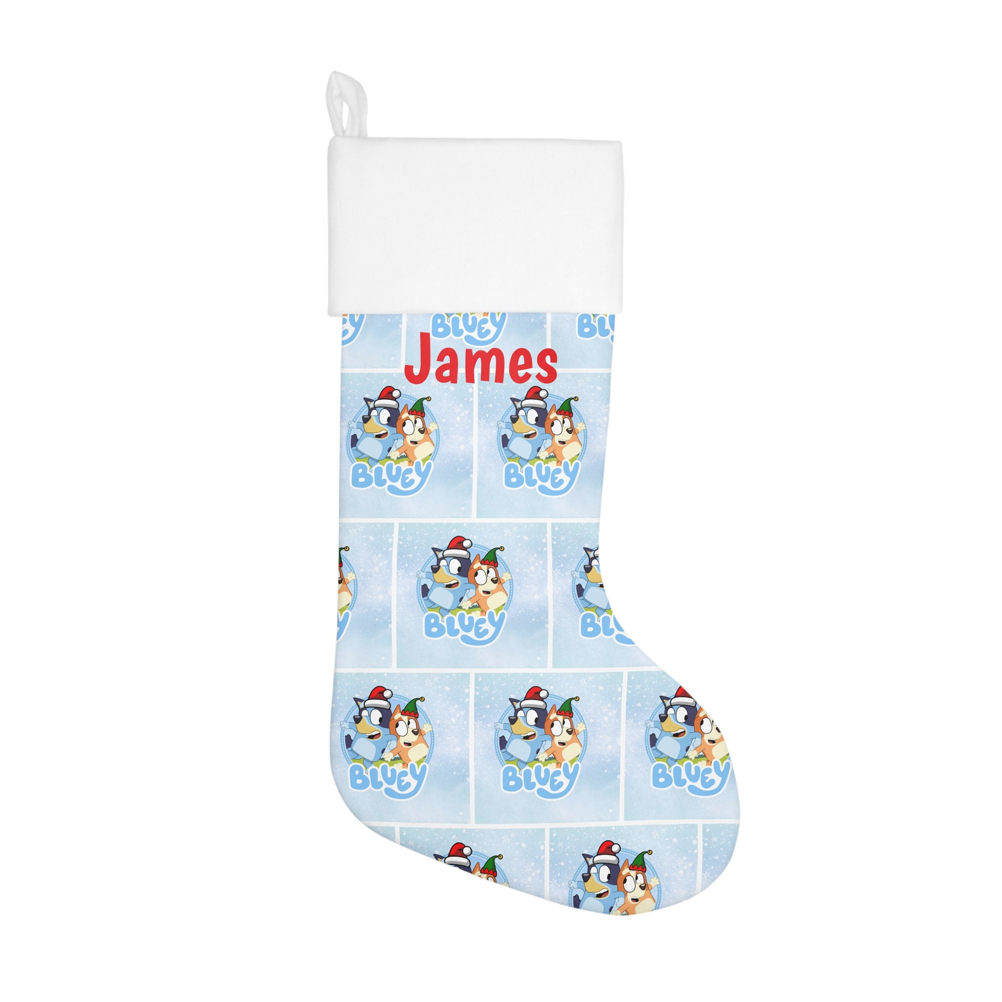 Bluey Holiday Stocking, Christmas Stocking, Stockings, Christmas, Gifts ...
