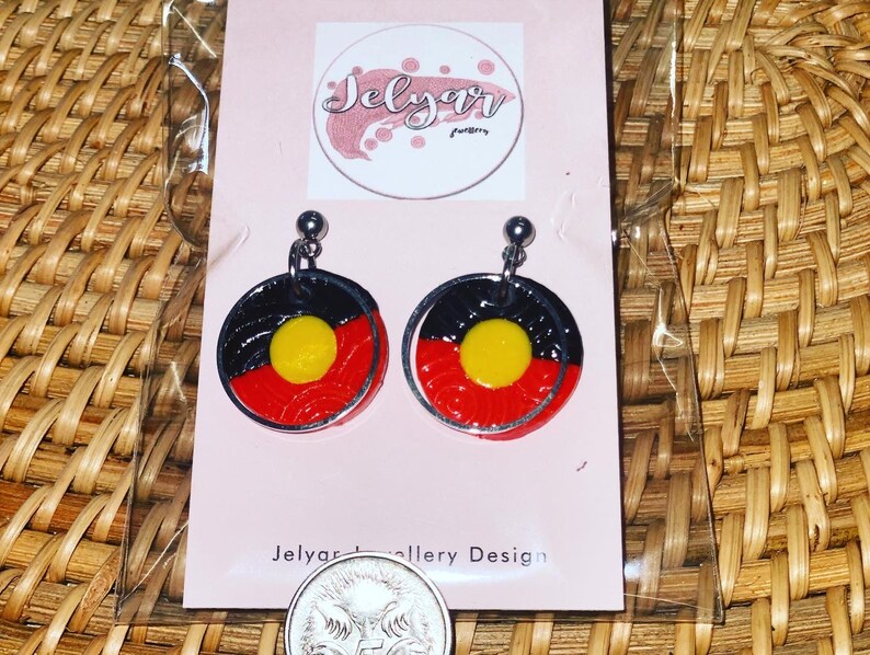 Mini Aboriginal Flags With Gold or Silver Frames - Etsy
