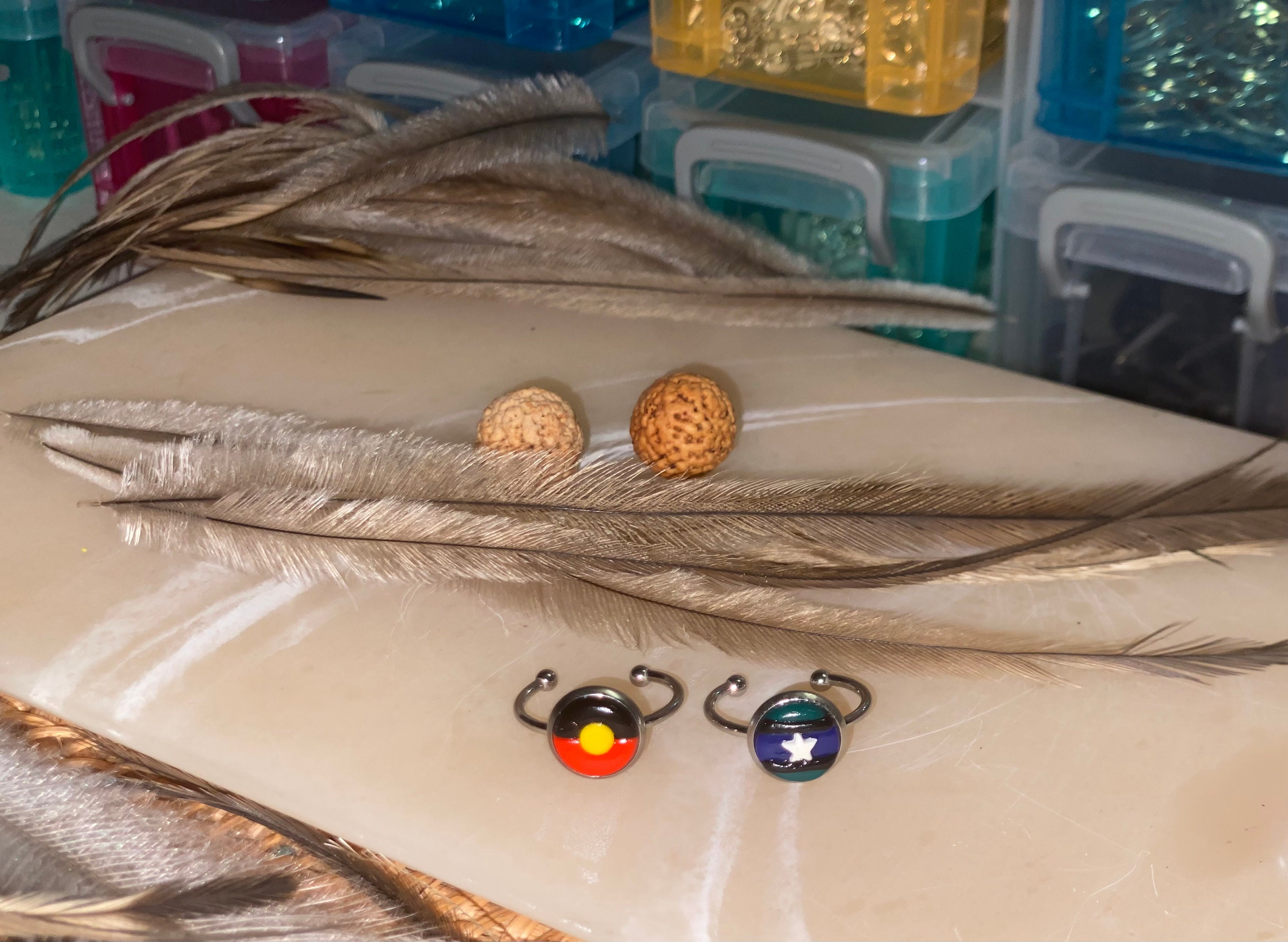 Aboriginal & Torres Strait Islander Gold or Silver Adjustable Stainless ...