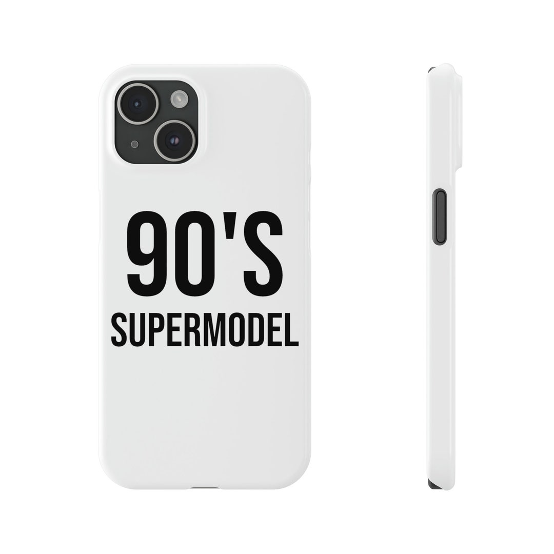 90's Supermodel Inspired Slim Glossy Phone Case Durable Polycarbonate ...