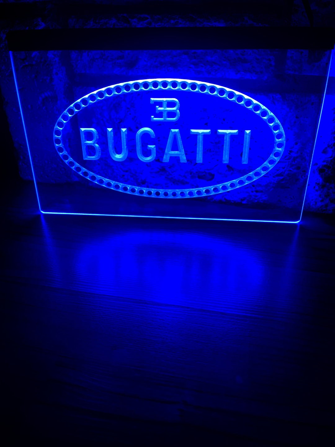 Bugatti LED Neon Blue Light Sign 8x12 - Etsy