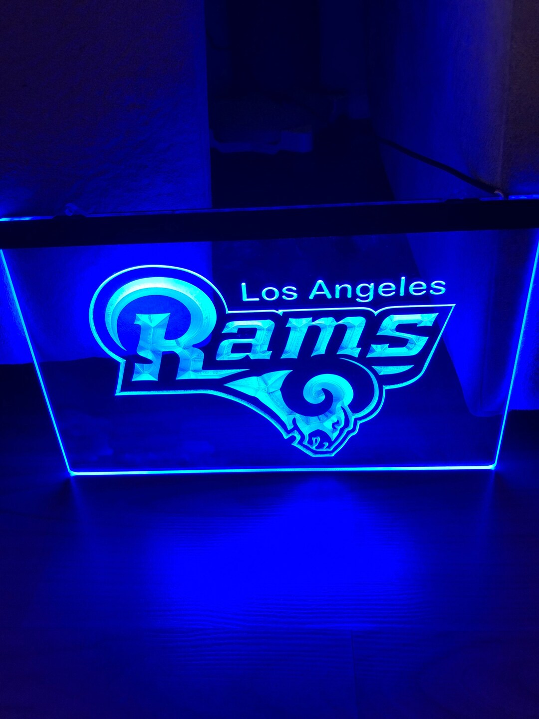Los Angeles Rams LED Neon Blue Light Sign 8x12 - Etsy