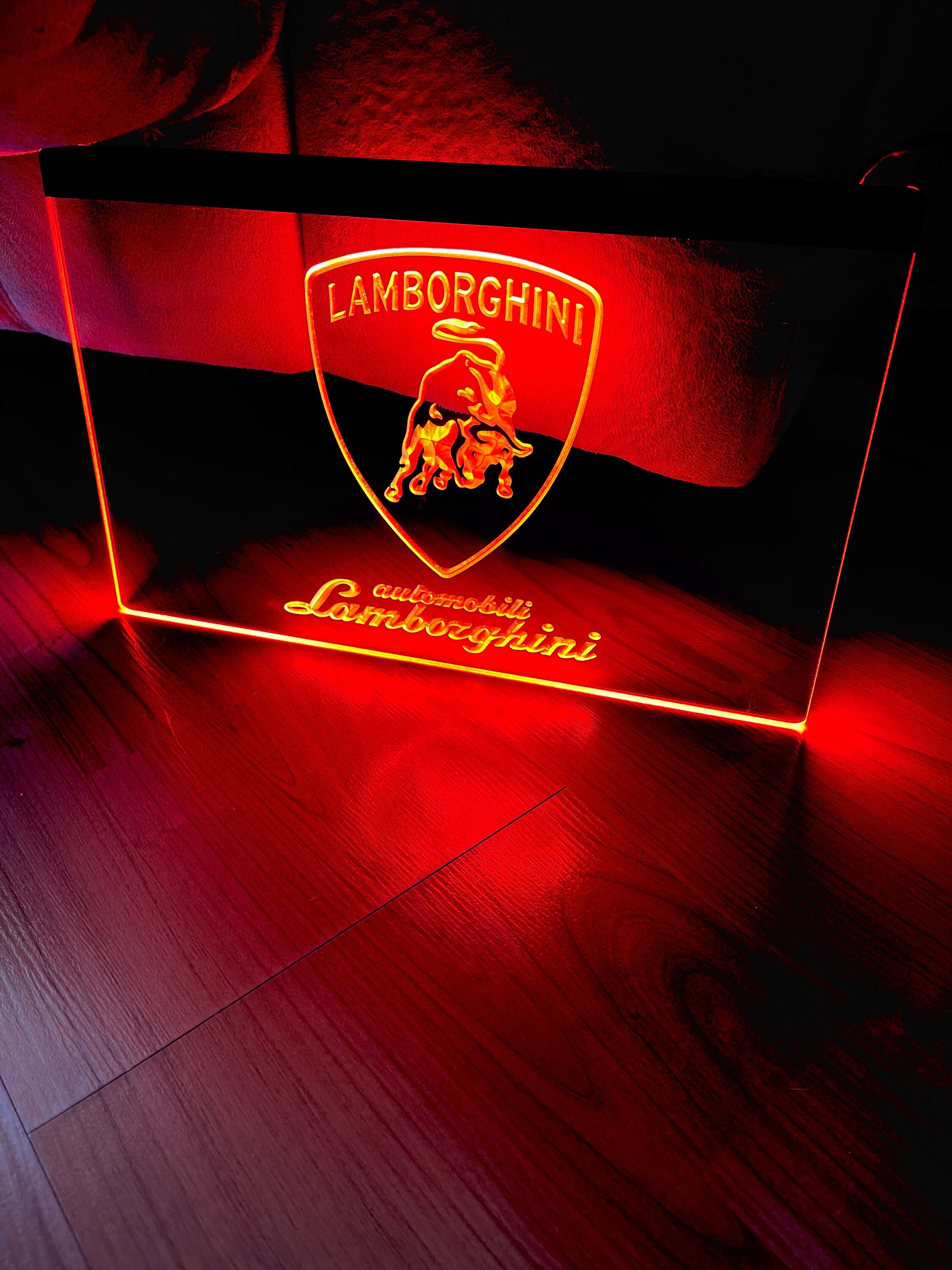 Lamborghini LED Neon Red Light Sign 8x12 - Etsy