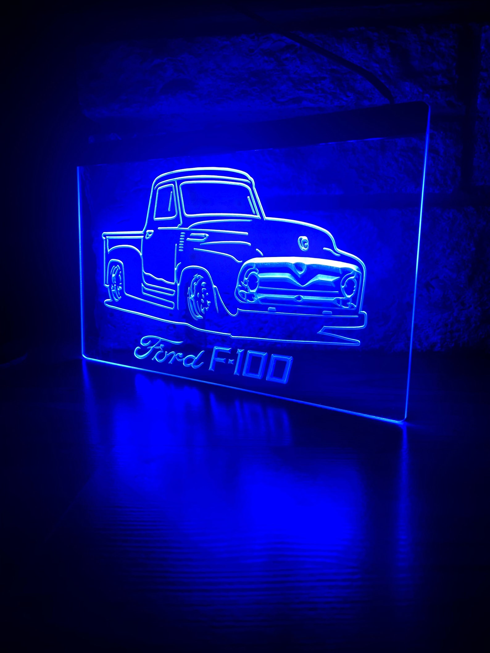 Ford F100 Low Truck LED Neon Blue Light Sign 8x12 - Etsy